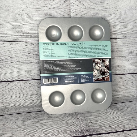 Nordic Ware | Kitchen | Nordic Ware Aluminum Donut Hole Pan 2 Holes ...